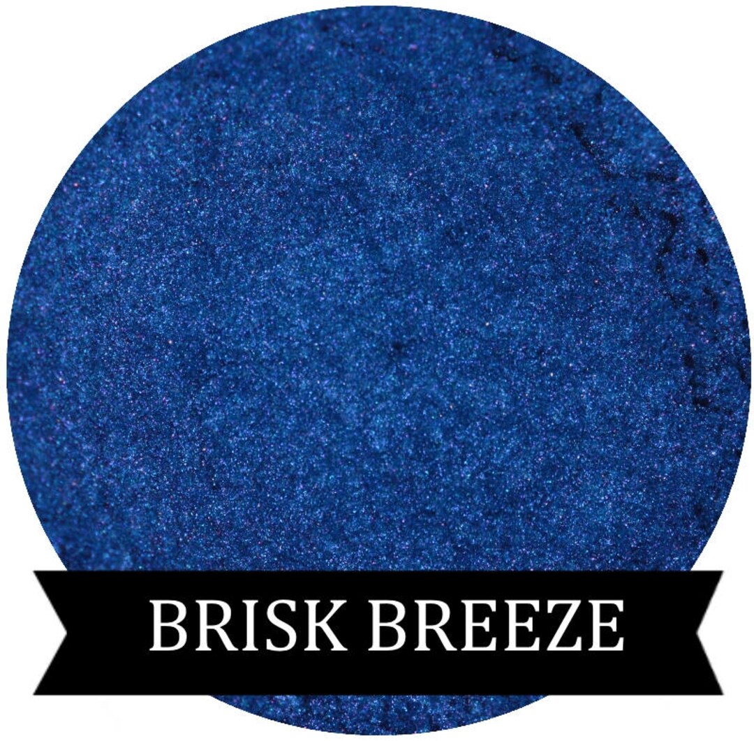 BRISK BREEZE Bright Shimmery Blue Eyeshadow - Etsy