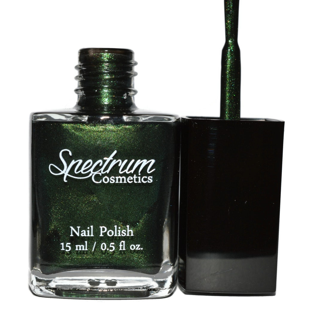 THE FALLEN DEMON Taurus Blackened Green Nail Polish Black Zodiac ...