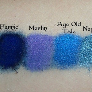 FERRIC Dark Blue Matte Eyeshadow - Etsy