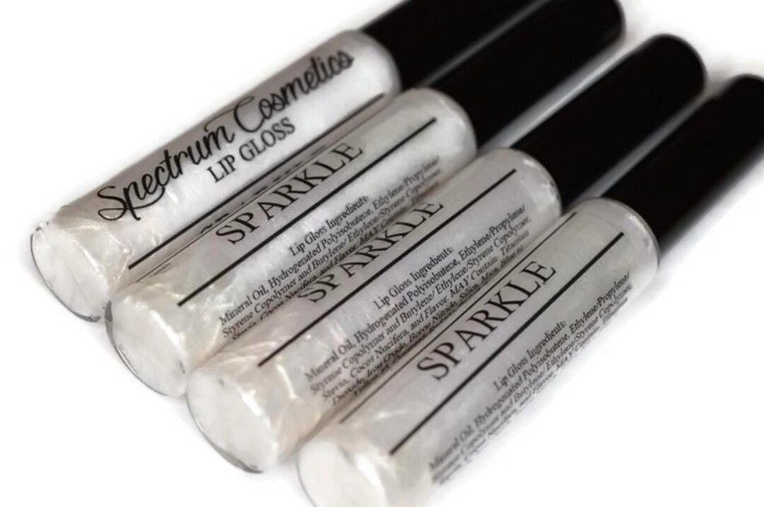 SPARKLE Lip Gloss Silver Shimmer - Etsy