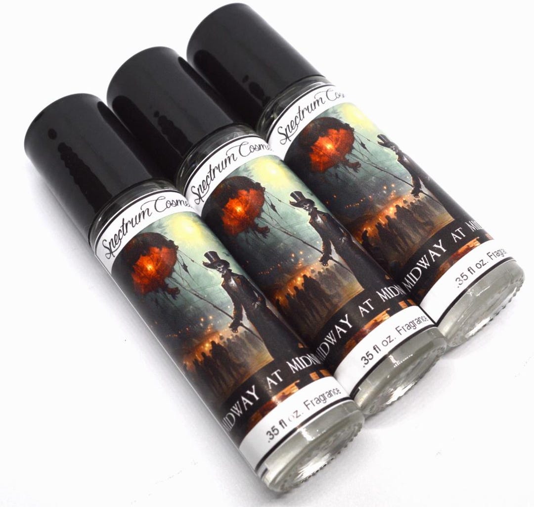 MIDWAY AT MIDNIGHT Roll on Cologne Dark Carnival Collection Musk, Amber ...
