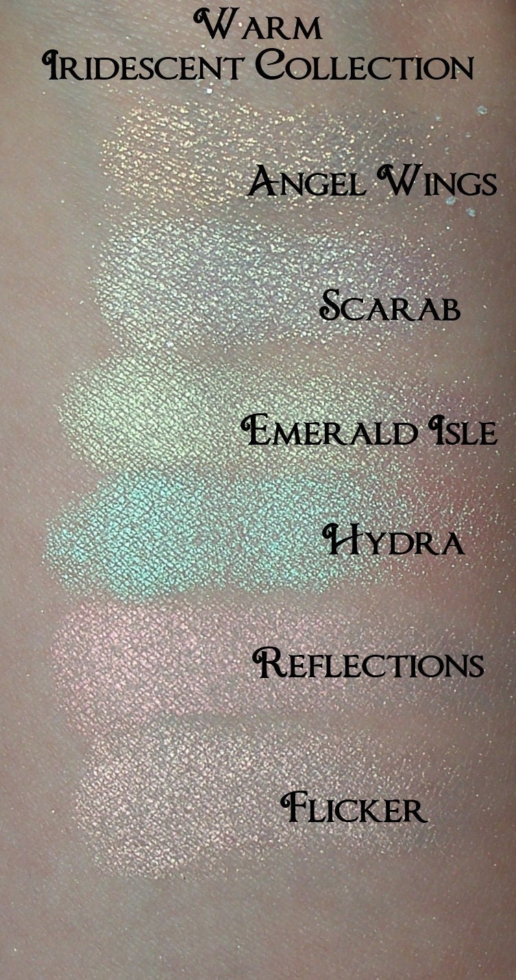 WARM Iridescent Eyeshadow Collection 6 Colors in a Stackable Set - Etsy