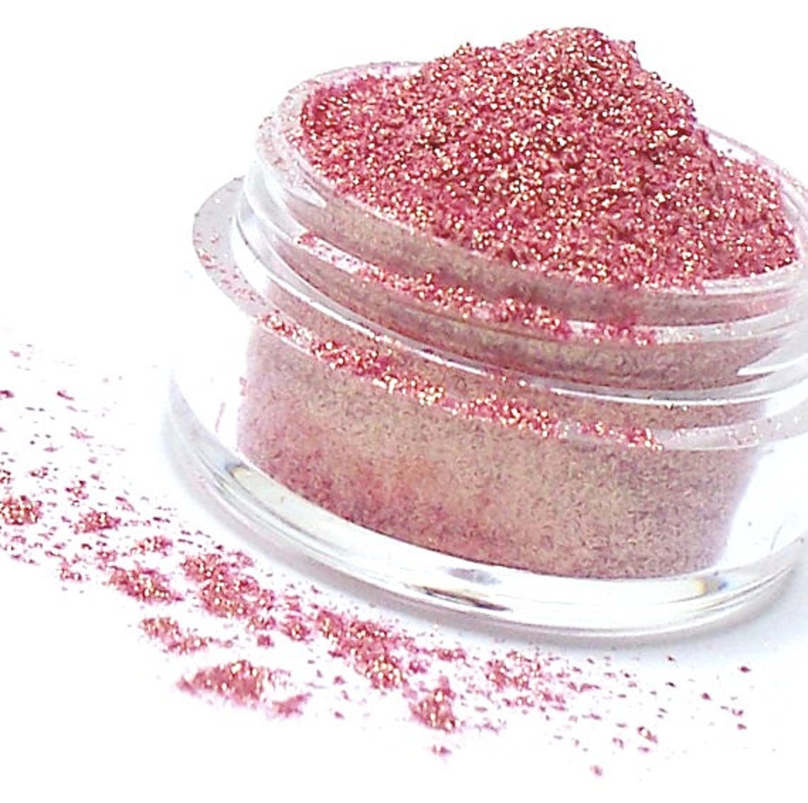 CORAL Glittery Pink Eye Shadow - Etsy