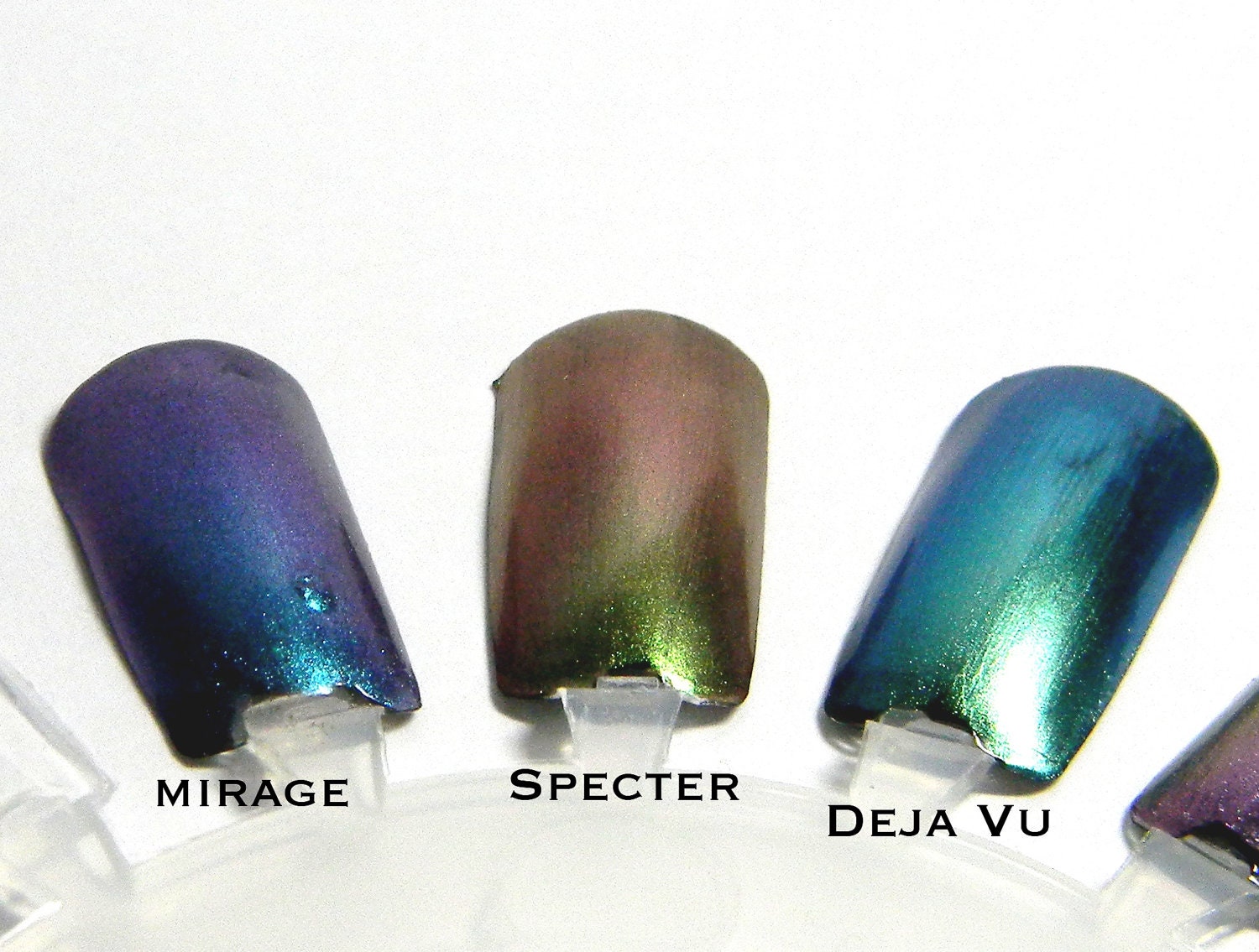 Teal Blue Purple Duochrome Nail Polish Top Coat MIRAGE - Etsy