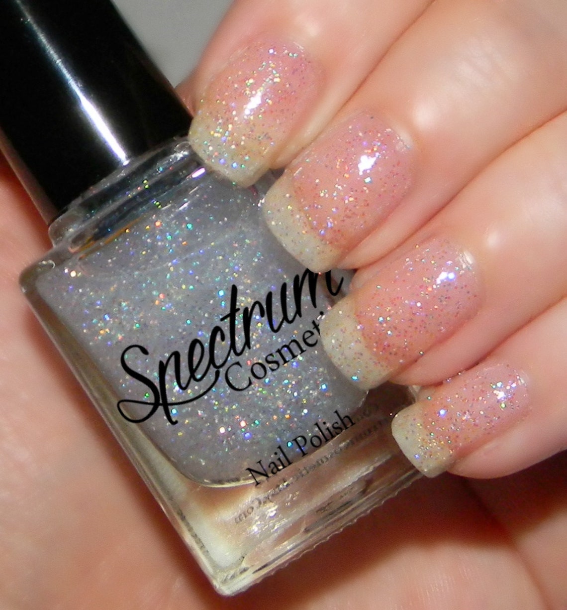 FIRST SNOW Clear Nail Polish With Iridescent Glitter - Etsy