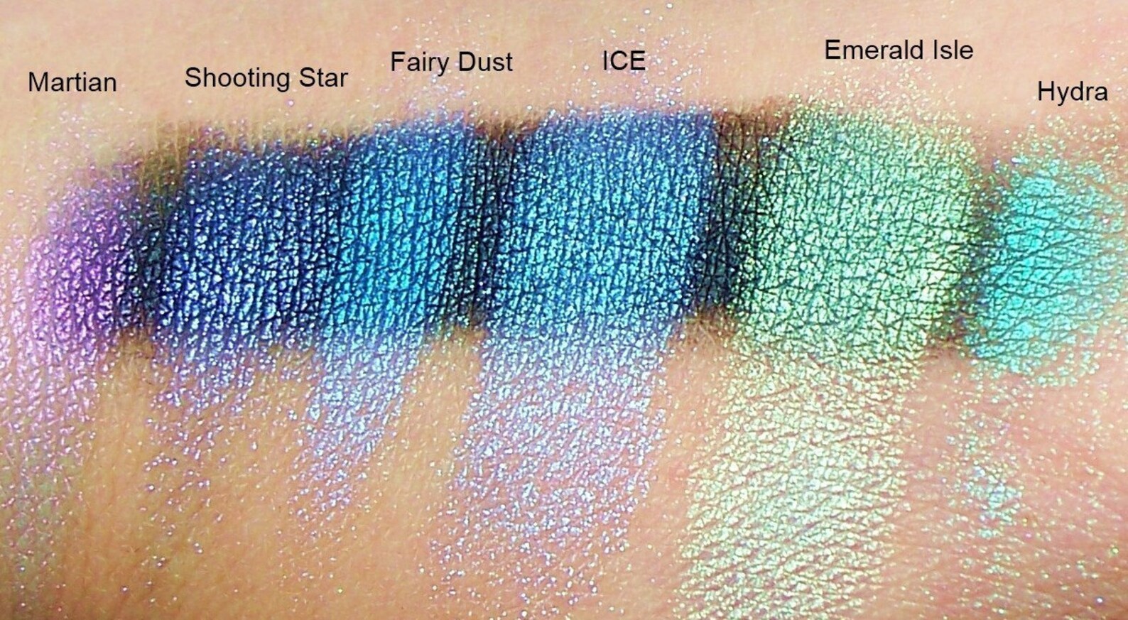 Iridescent Collection 6 Colors in 5 Gram Jars - Etsy