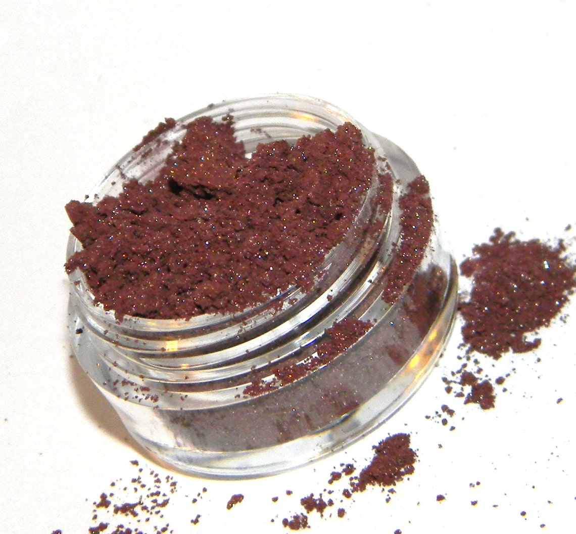 INDIAN SUMMER Maroon Eyeshadow With Gold Sparkle - Etsy