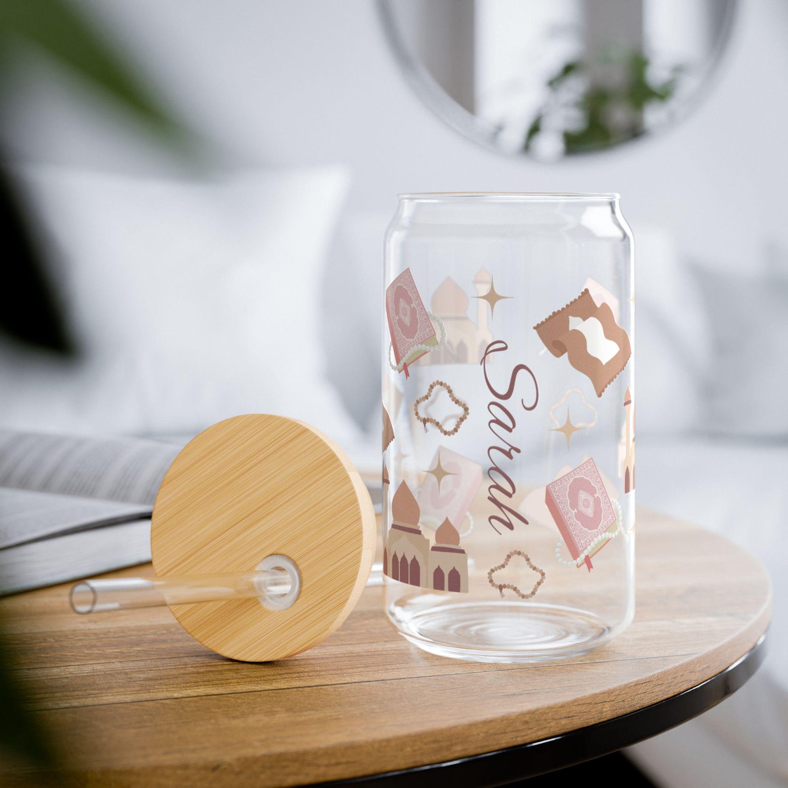 Personalized Ramadan Gift for Her, Ramadan Glass Cup 16oz Custom Eid ...