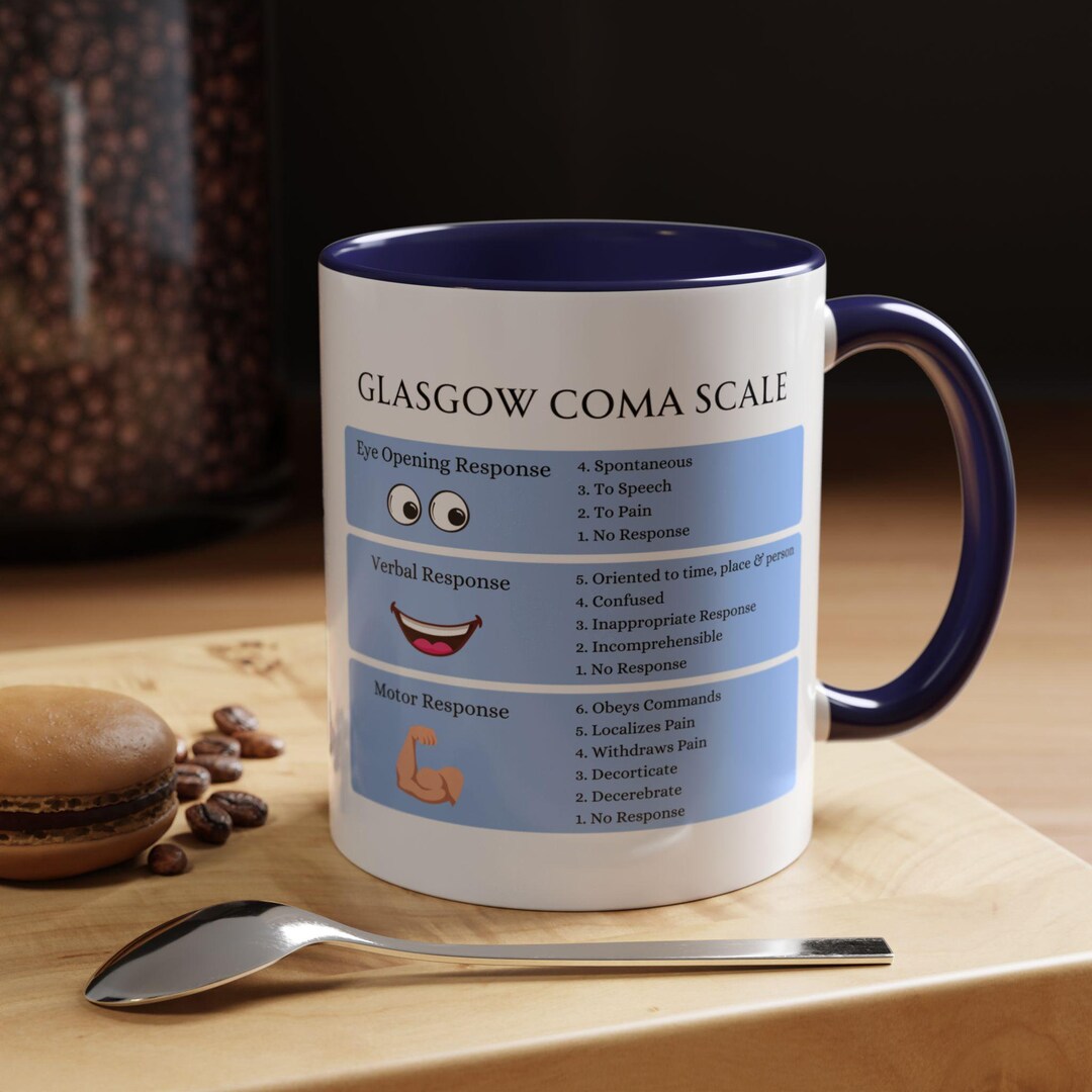Medical Student Mug Glasgow Coma Scale, Funny Nurse Mug EMT Gift ...