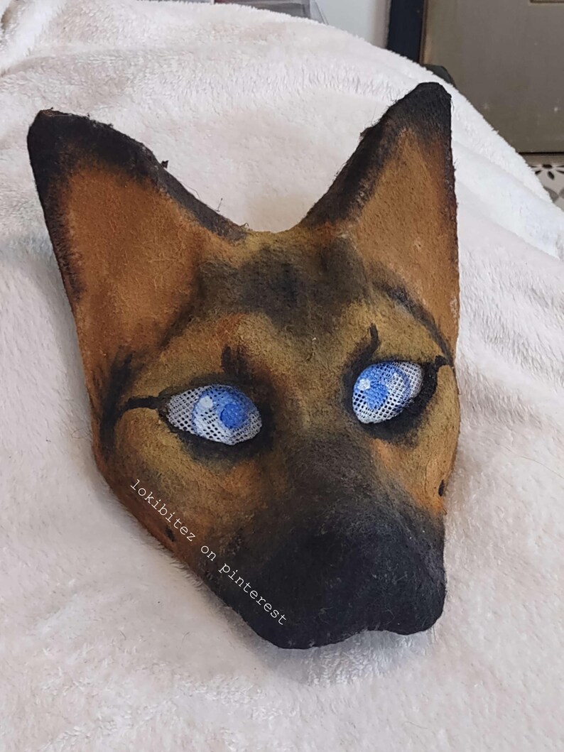 Handmade Realistic German Shepherd Therian Mask - Etsy