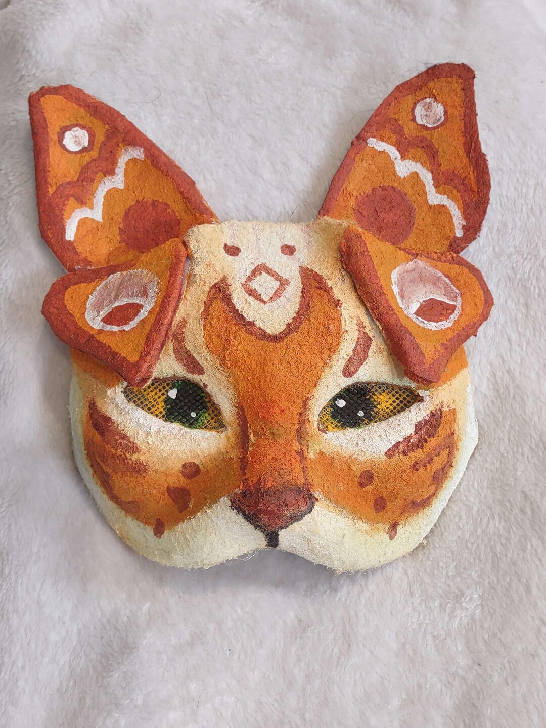 Whimsical Handmade Moth Butterfly Cat Therian Mask - Etsy
