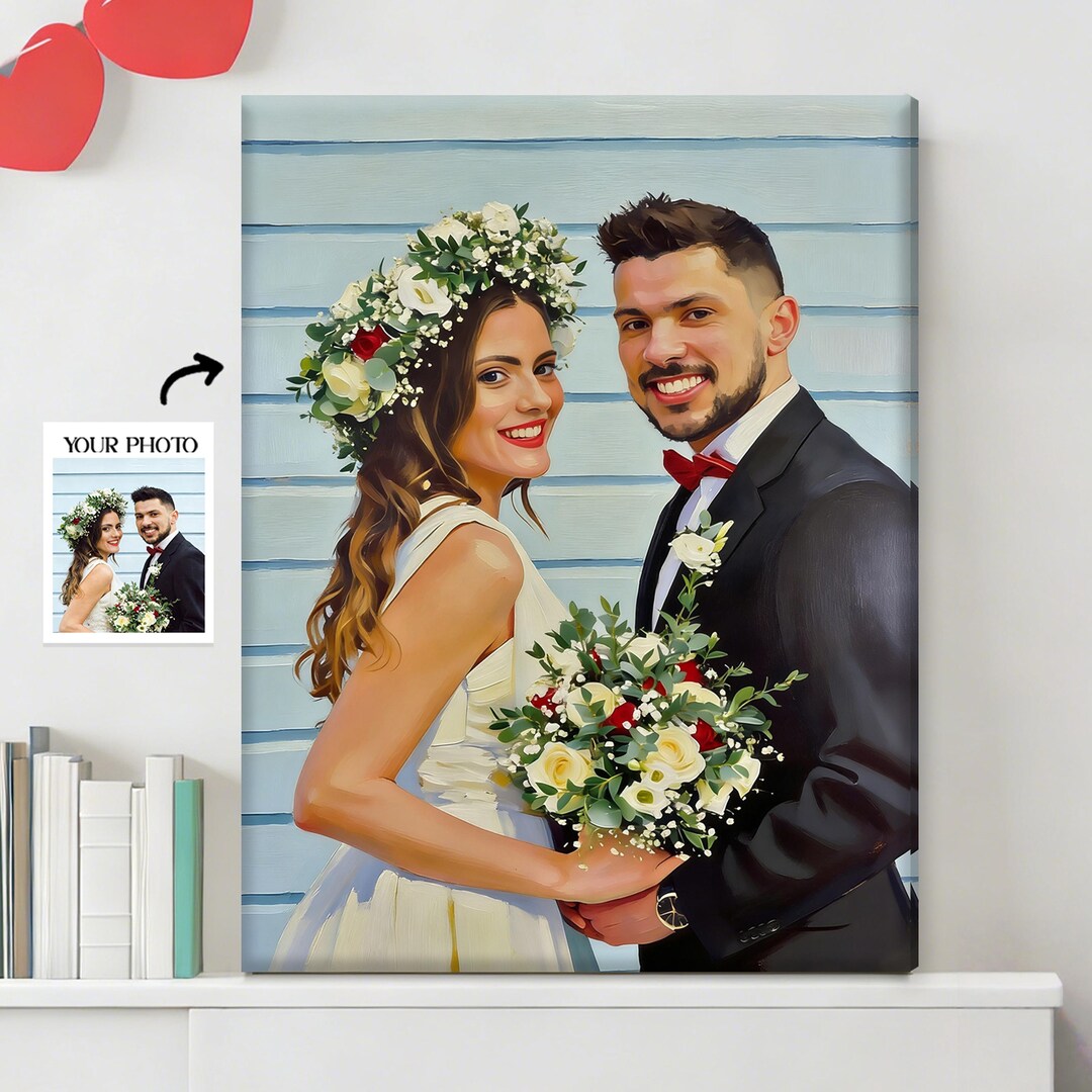 Custom Couple Portrait Paint by Numbers Kit for Adults, Paint by ...