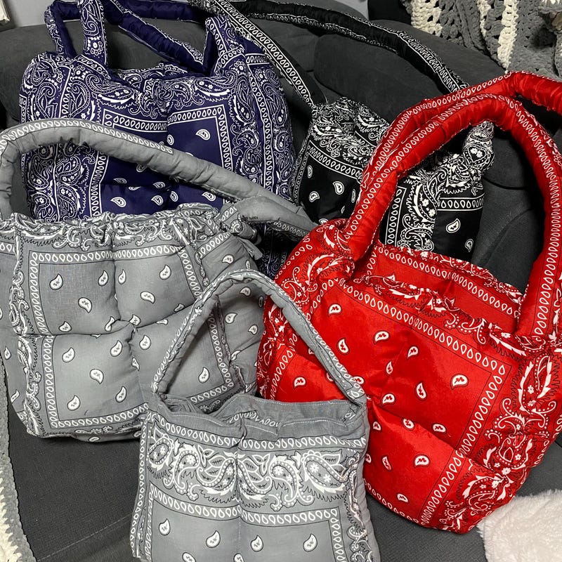 Puffer Tote Bag - Etsy