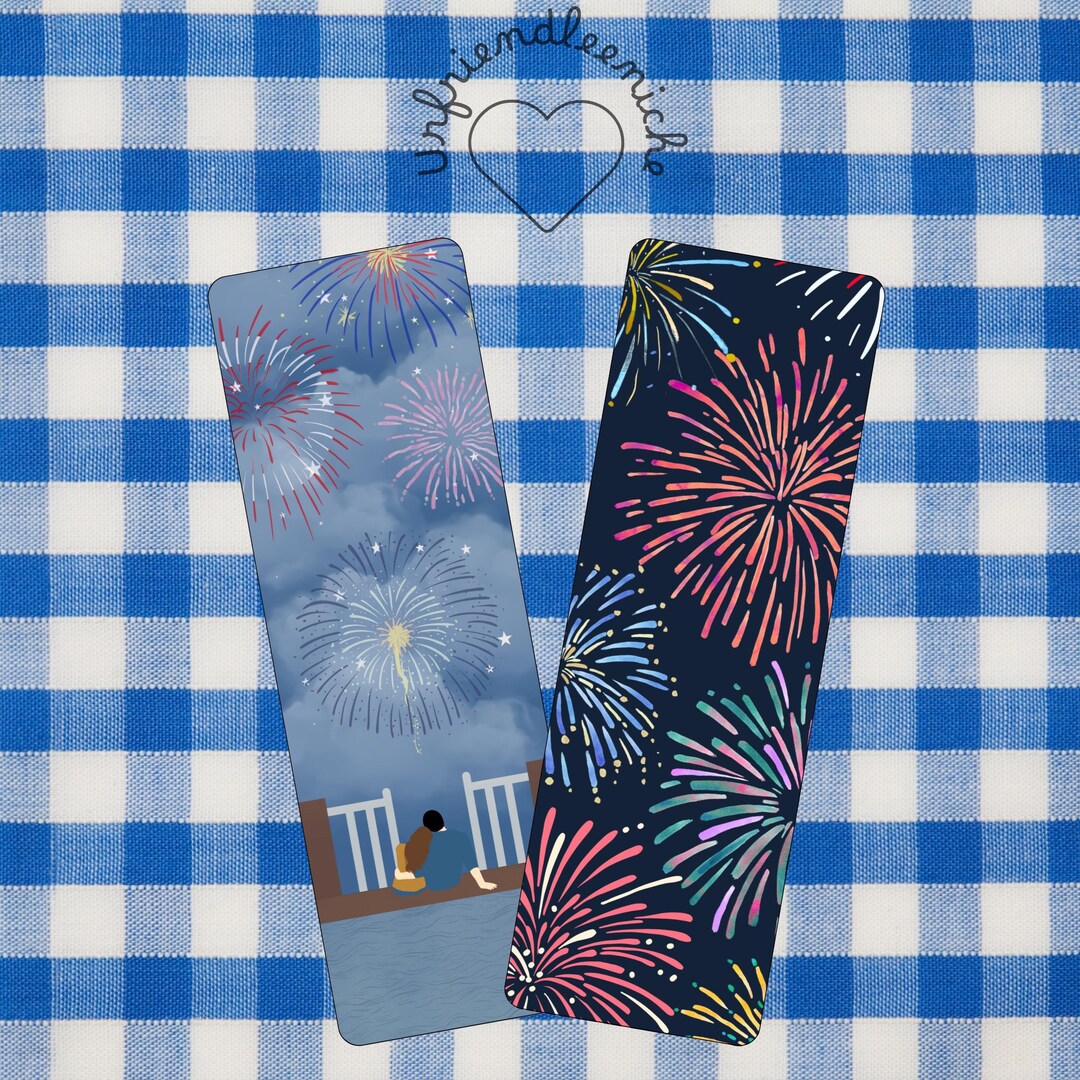 4th of July Fireworks Bookmarks – One-sided Laminated Bookmark Set ...
