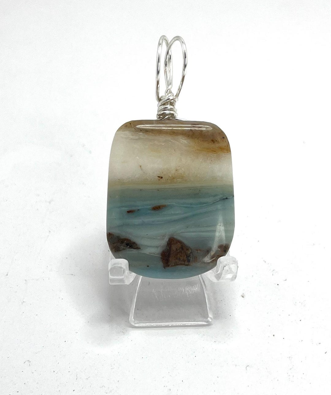 Ocean Picture Stone Pendant Beautiful BC Ocean Picture Stone. - Etsy