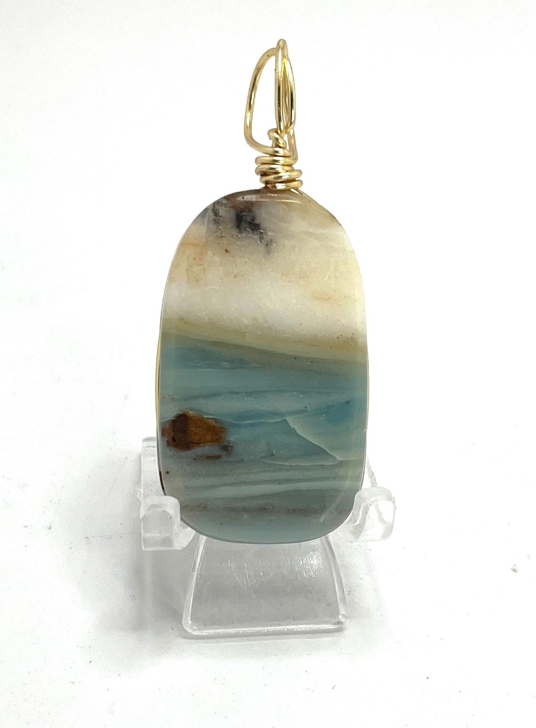 Ocean Picture Stone Pendant - Beautiful BC Ocean Picture Stone. - Etsy