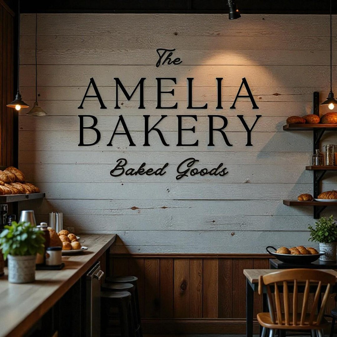 Custom Business Name Sign , Custom Logo Sign , Salon Wall Decor , Store ...