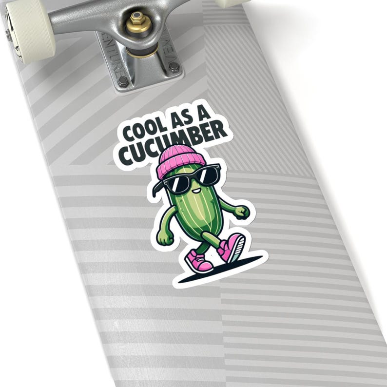 Cool as a Cucumber Sticker - Etsy