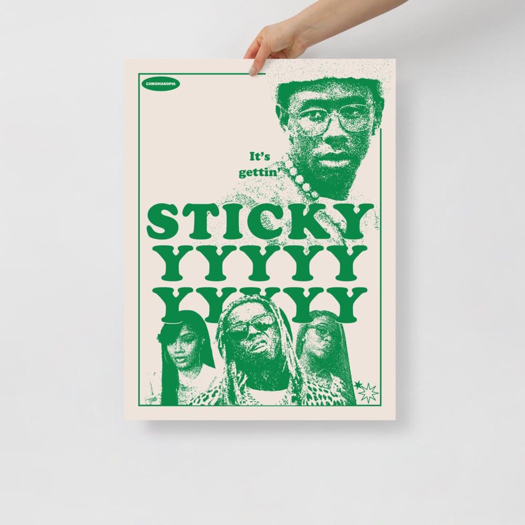 STICKY Tyler, the Creator Chromakopia Song Poster Album High Quality ...