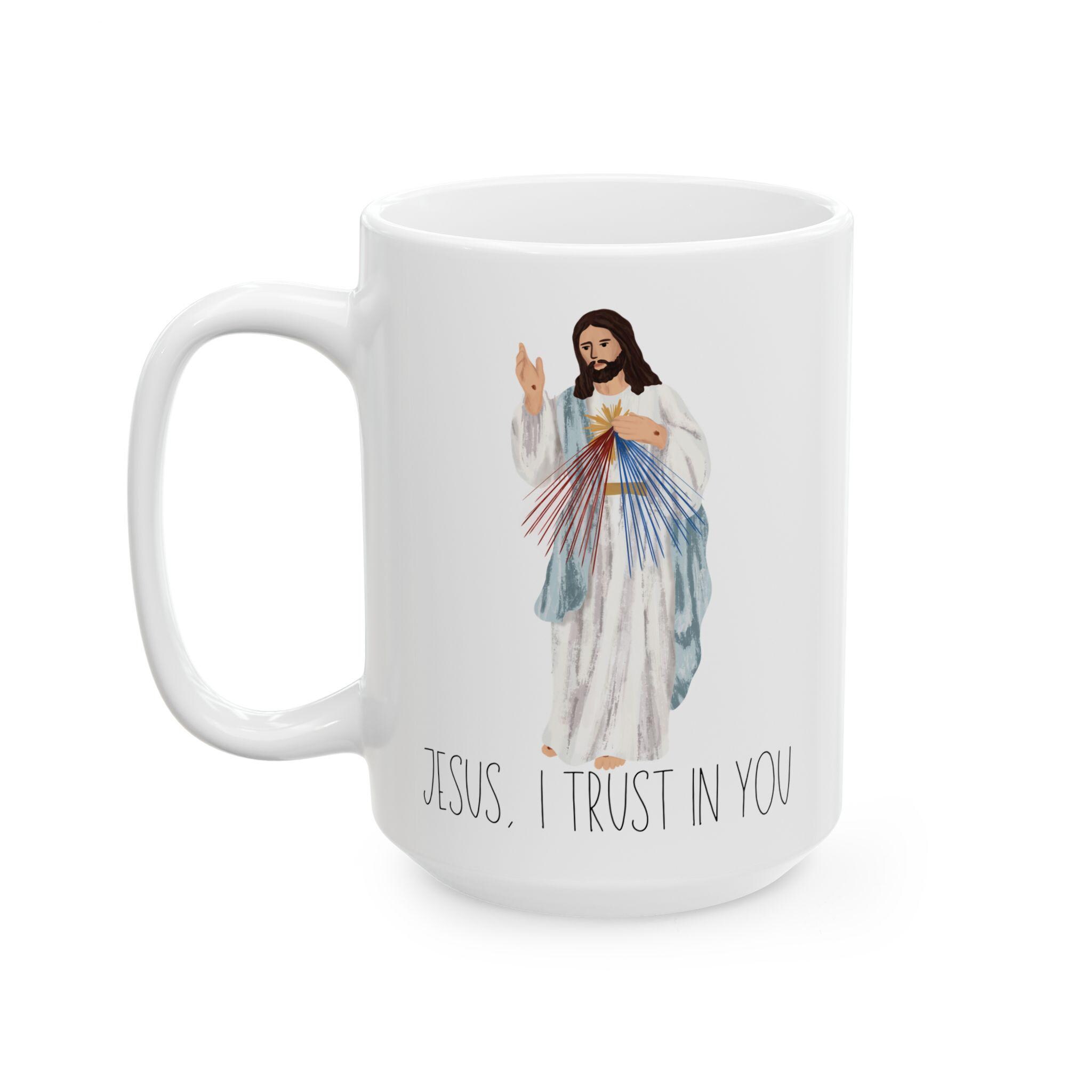 Divine Mercy Mug | Jesus I Trust in You Coffee Cup | Catholic Faith ...