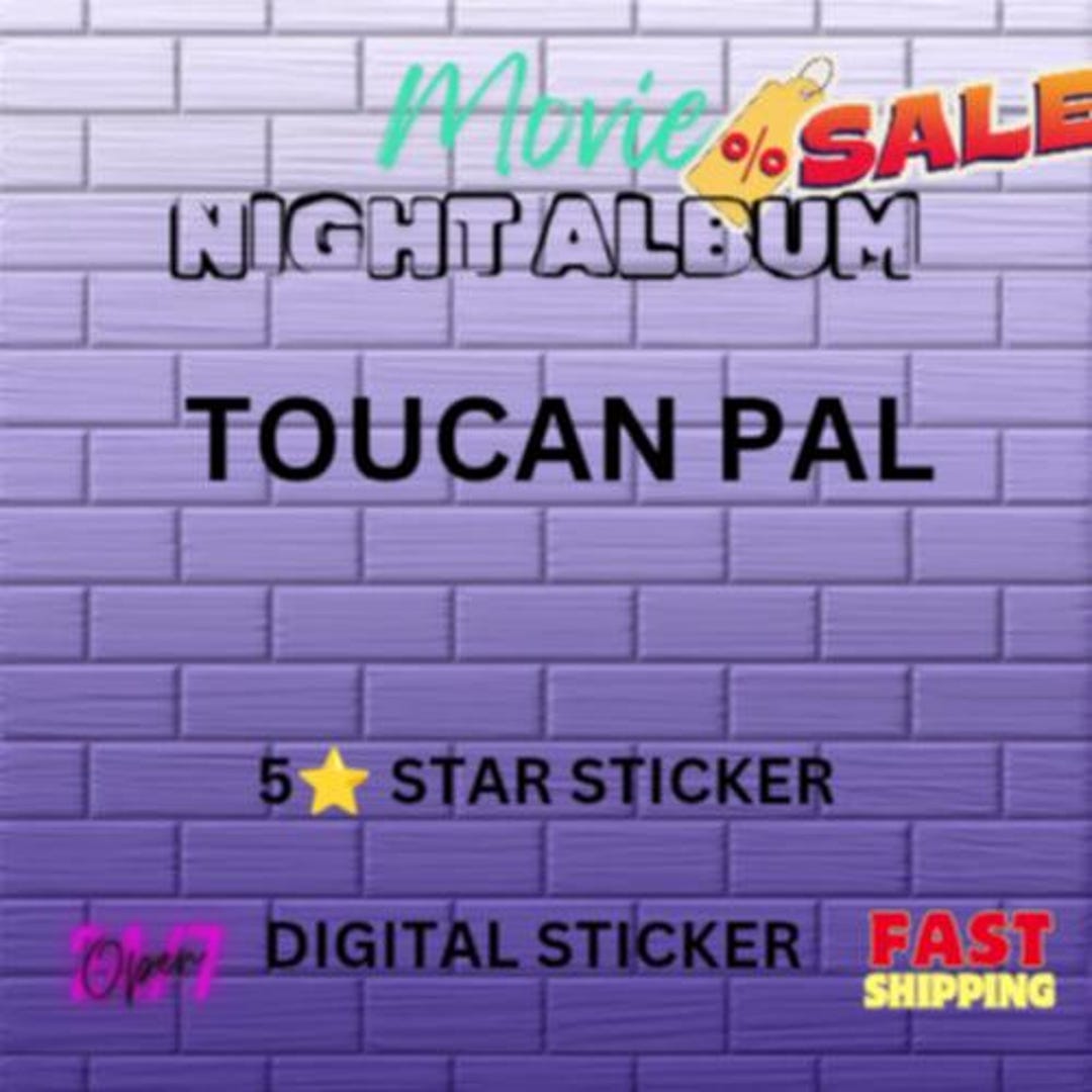 Toucan Pal 5 Star Sticker - Etsy