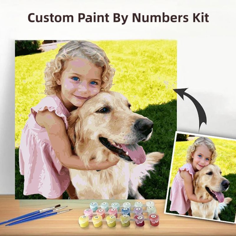 Colouring Canvas Kit - Etsy