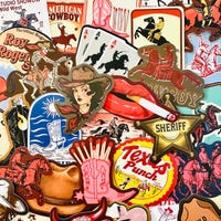 Vinyl Western Art Stickers - Etsy