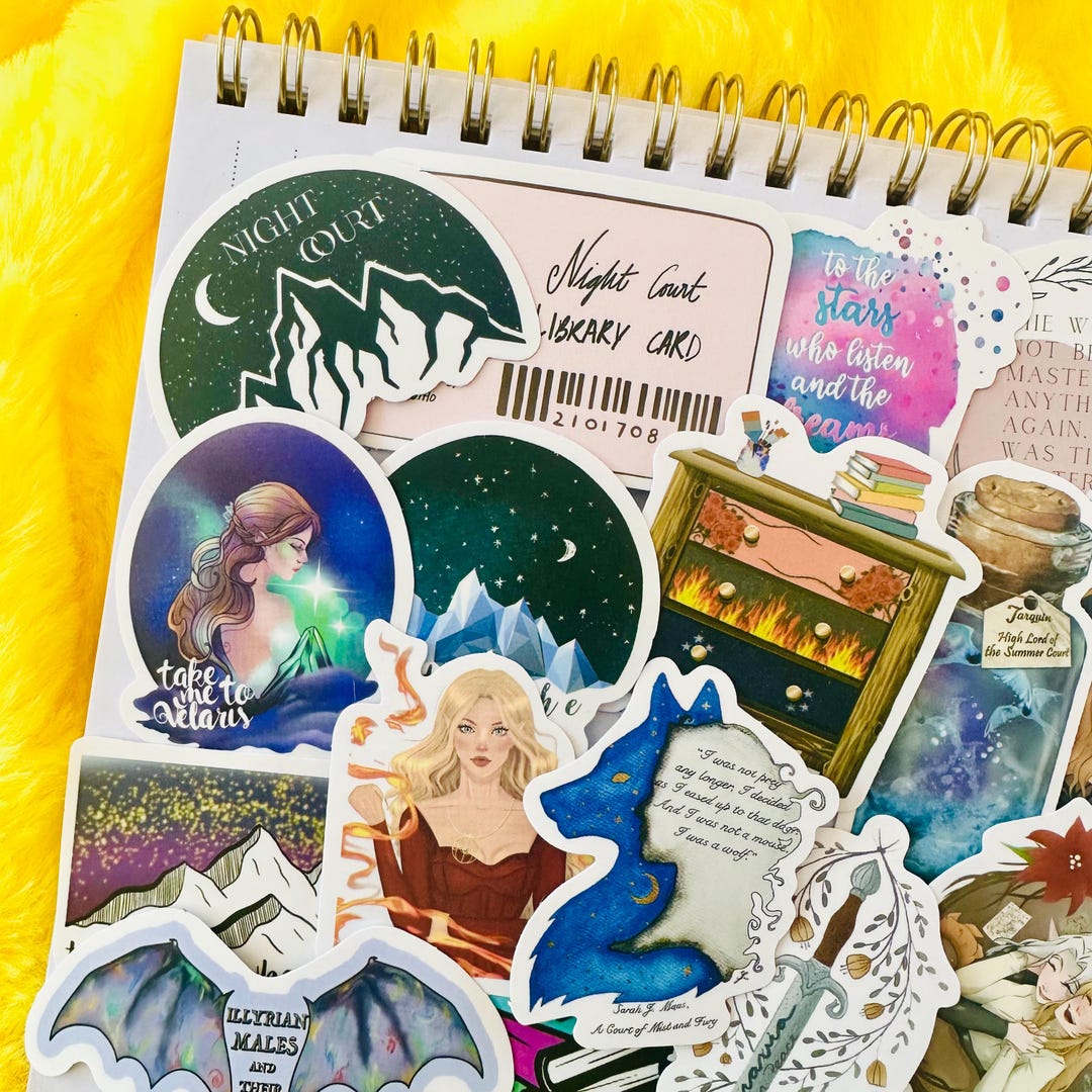 60 ACOTAR Sticker Pack, Bookish Stickers, Kindle Stickers - Etsy