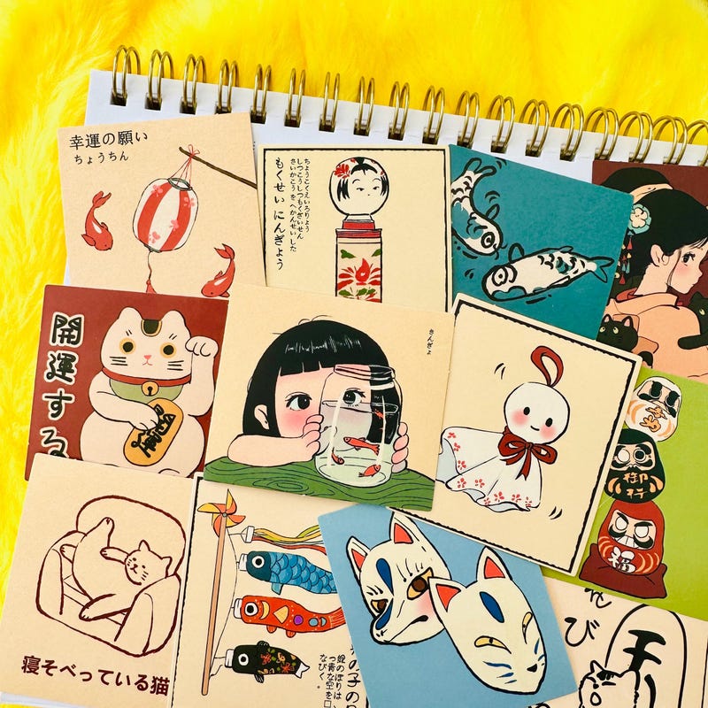 Japanese Sticker Pack - Etsy
