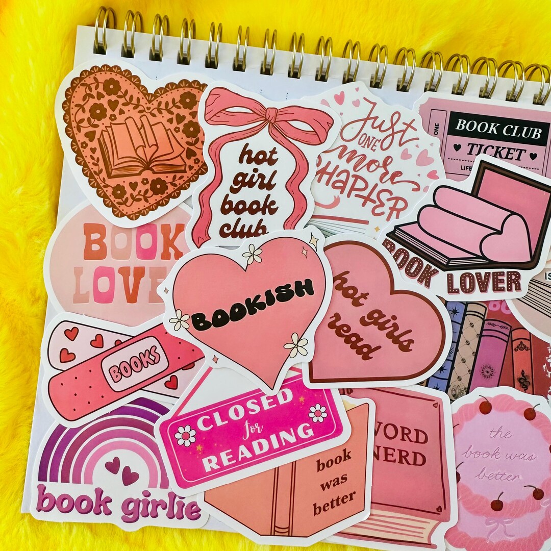 10-60 Kindle Bookish Sticker Pack (7), Reading Journal Decals ...