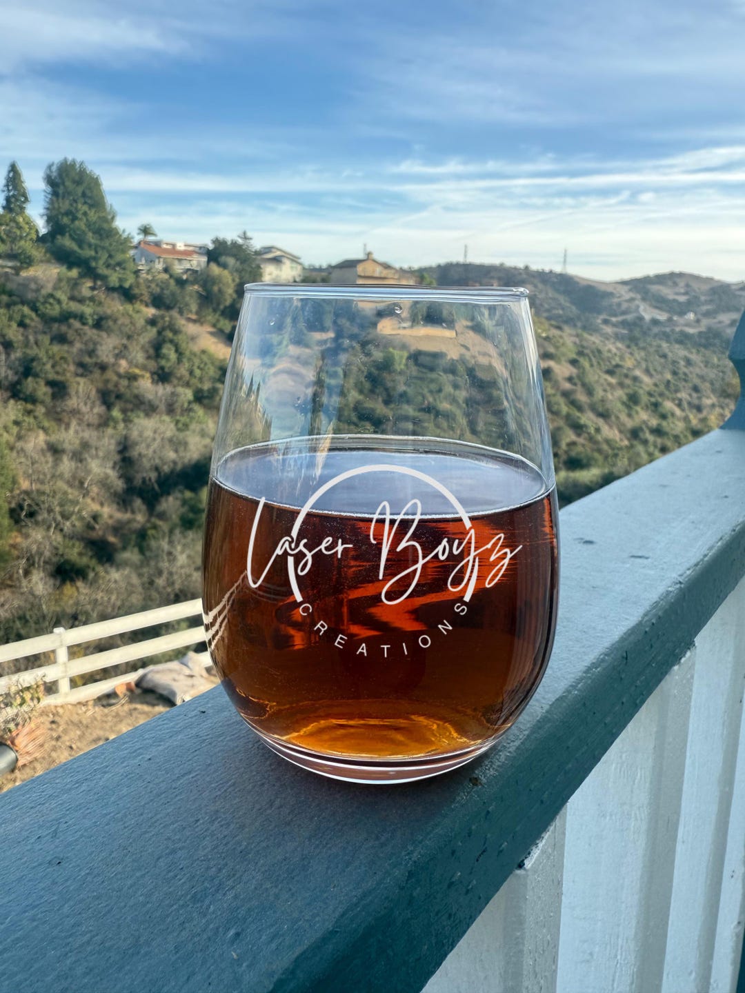 Personalized Stemless Wine Glass: Custom Engraved Gift - Etsy