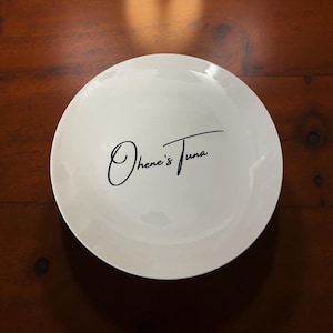 Custom Engraved Ceramic Plate Set – Personalized Dinnerware for ...