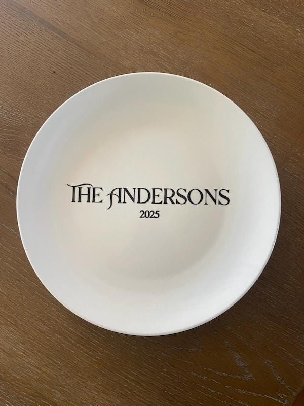 Custom Engraved Ceramic Plate Set – Personalized Dinnerware for ...