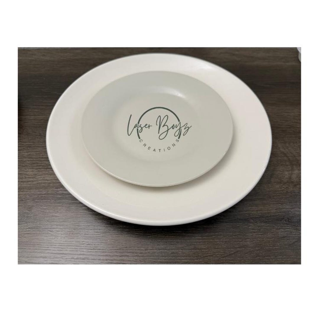 Custom Engraved Ceramic Plate Set – Personalized Dinnerware for ...