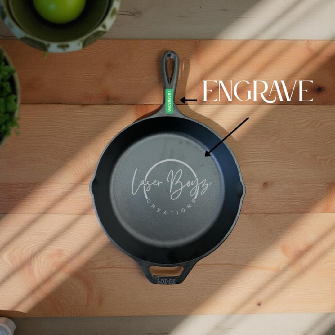 Custom Engraved Lodge Cast Iron Skillet: Personalized Chef Gift - Etsy