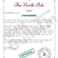 EDITABLE Elf Retirement Letter and Certificate, Elf Goodbye Letter, Elf ...