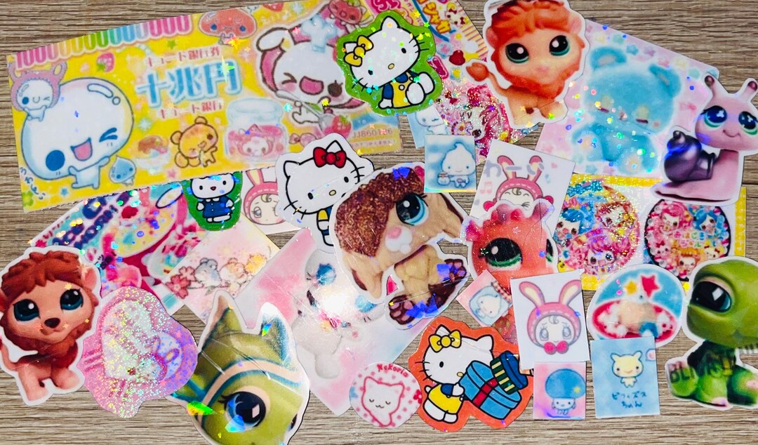 Low Grade Hand-cut Glitter Holo Sticker Mix - Etsy