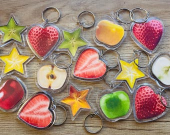 Strawberry- Fruit Keychain Kawaii - Etsy