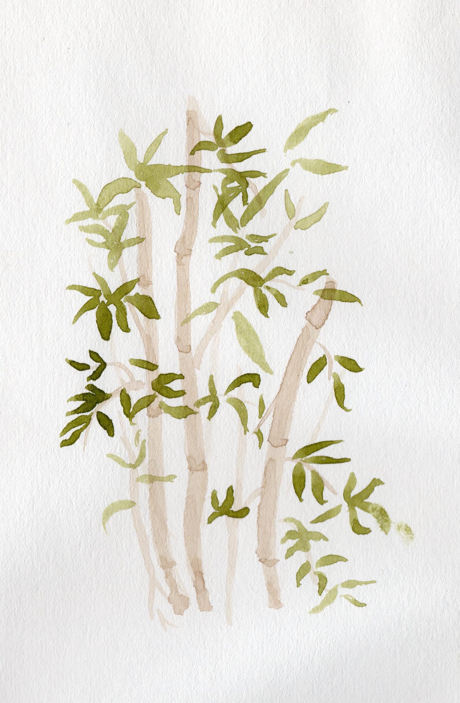 Bamboo Calm - Meditative Art for Minimalist and Modern Decor - Etsy