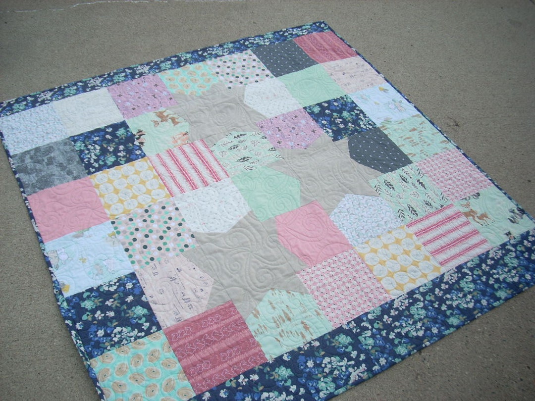 Agf Denim Star Quilt Pattern - Etsy