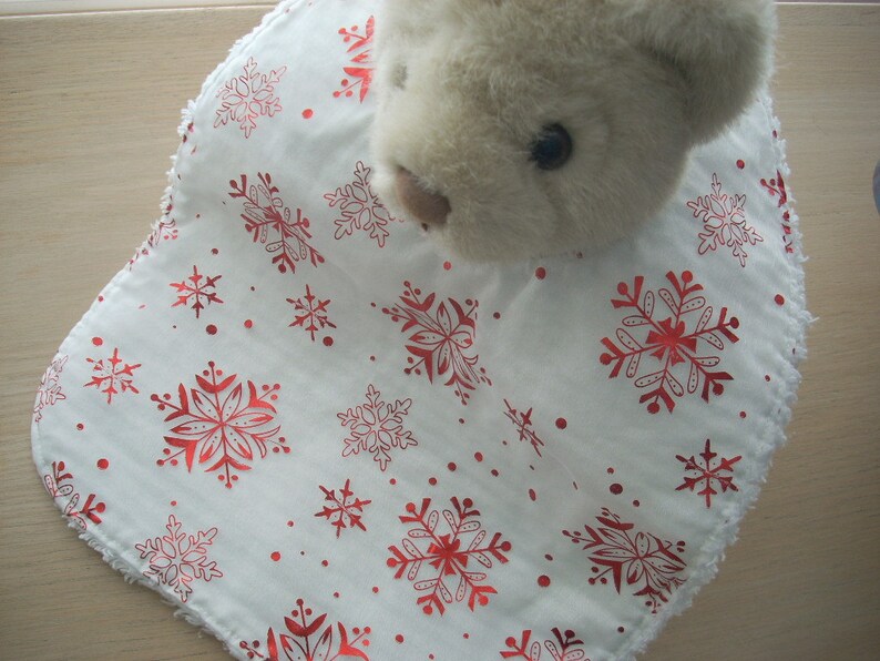 Red Snowflake Fancy Bib FREE SHIPPING - Etsy