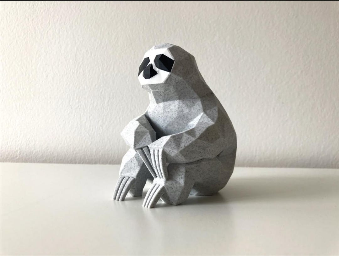 3D Resin Sloth Statuette – Unique and Fun Design - Etsy