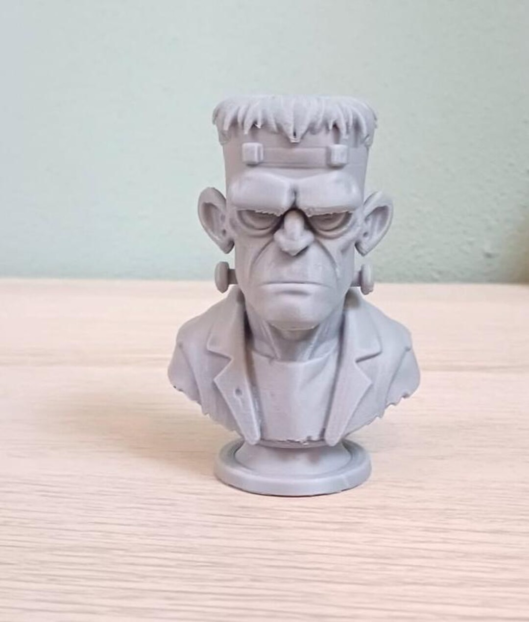 3D Printed Frank Einstein Statue – Pop Horror Style | Black, Gray, or ...