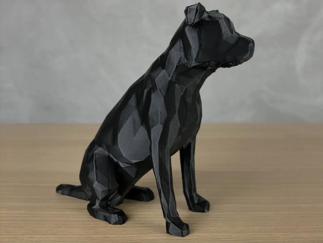 Realistic Pitbull Statuette – 12.5cm Decorative Sculpture for Dog ...