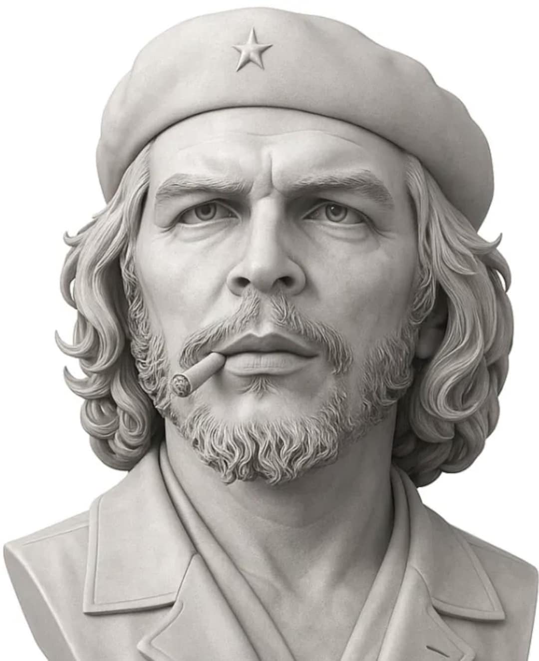 3D Printed Che Guevara Statue – Resin Sculpture – Revolutionary ...