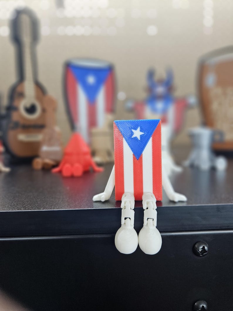 Larger Puerto Rican Figurines: 3D Printed Boricua Cultural Decor (4 ...