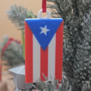 Puerto Rican Christmas Ornament – 3D Printed Boricua Figurine for ...