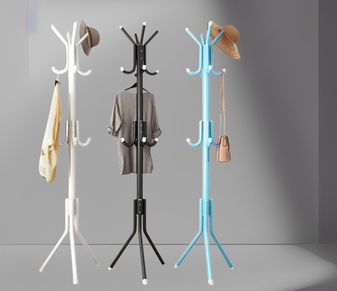 Metal Tree Coat Rack Stand Sturdy Freestanding Organizer for Entryway ...