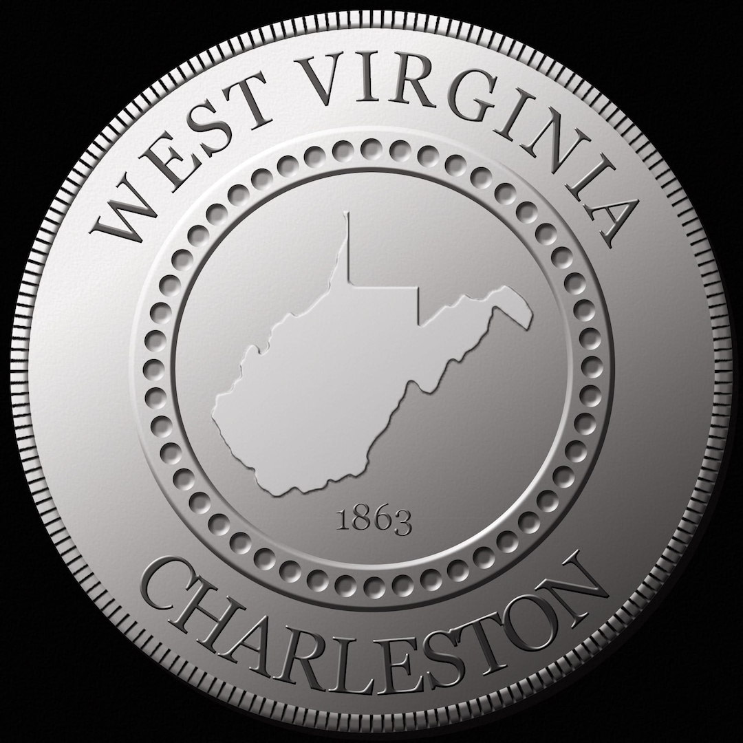 West Virginia State Digital Coin PNG - Digital State Coins - Charleston ...