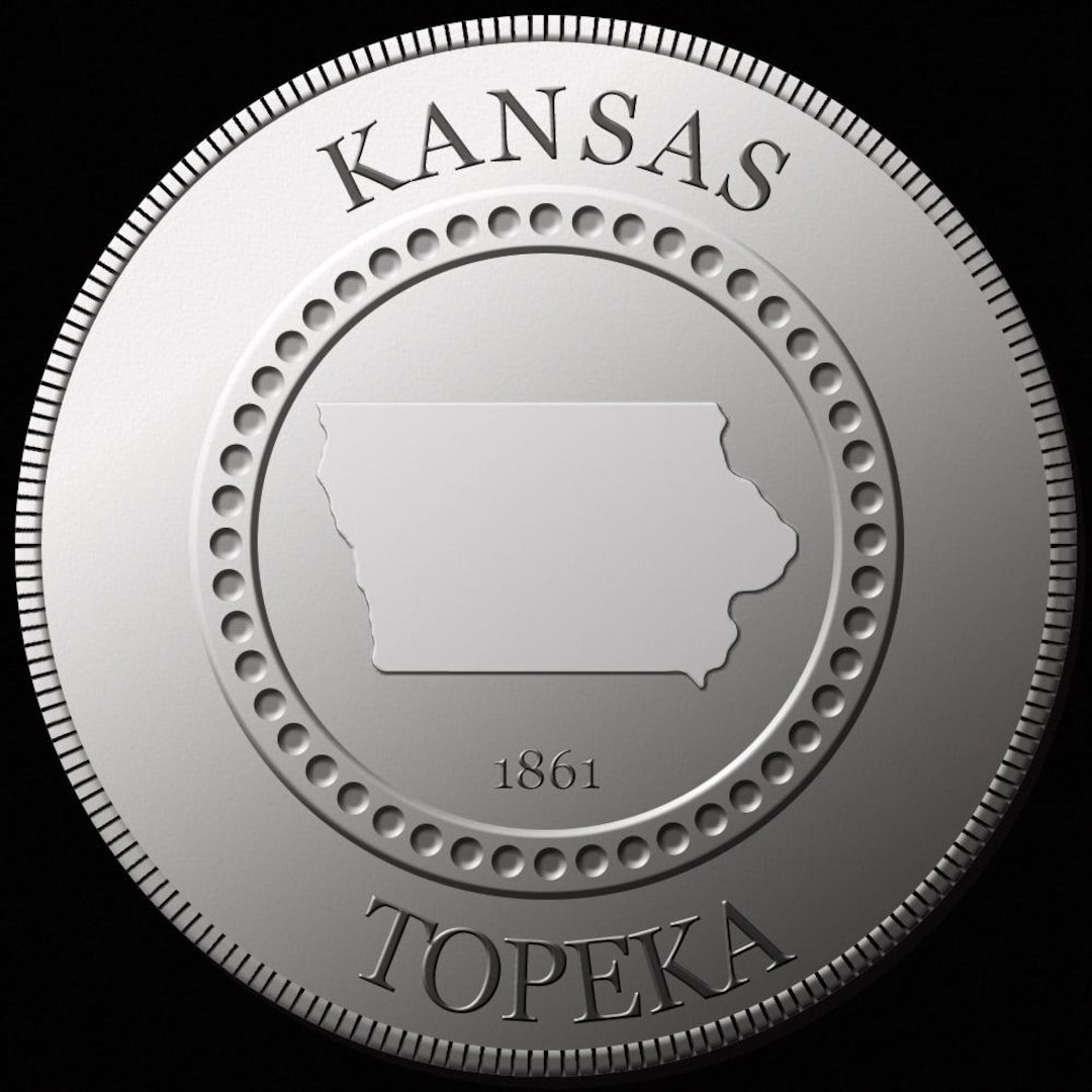 Kansas State Digital Coin PNG - Digital State Coins - Topeka State ...